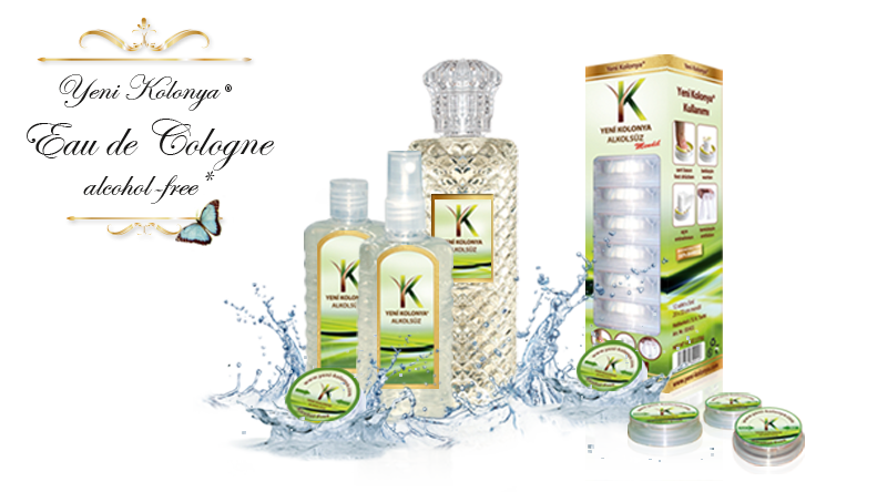 Yeni Kolonya - Eau de Cologne alcohol-free!